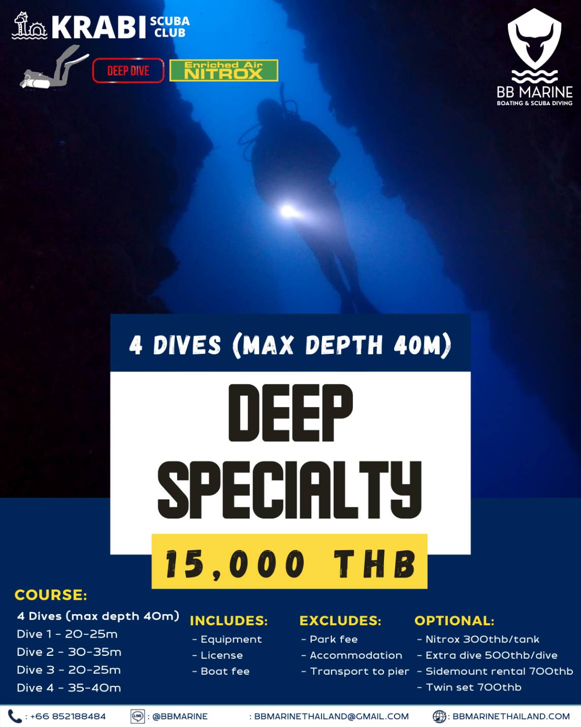 Deep Specialty 40m at Pattaya - Pattaya Scuba Club